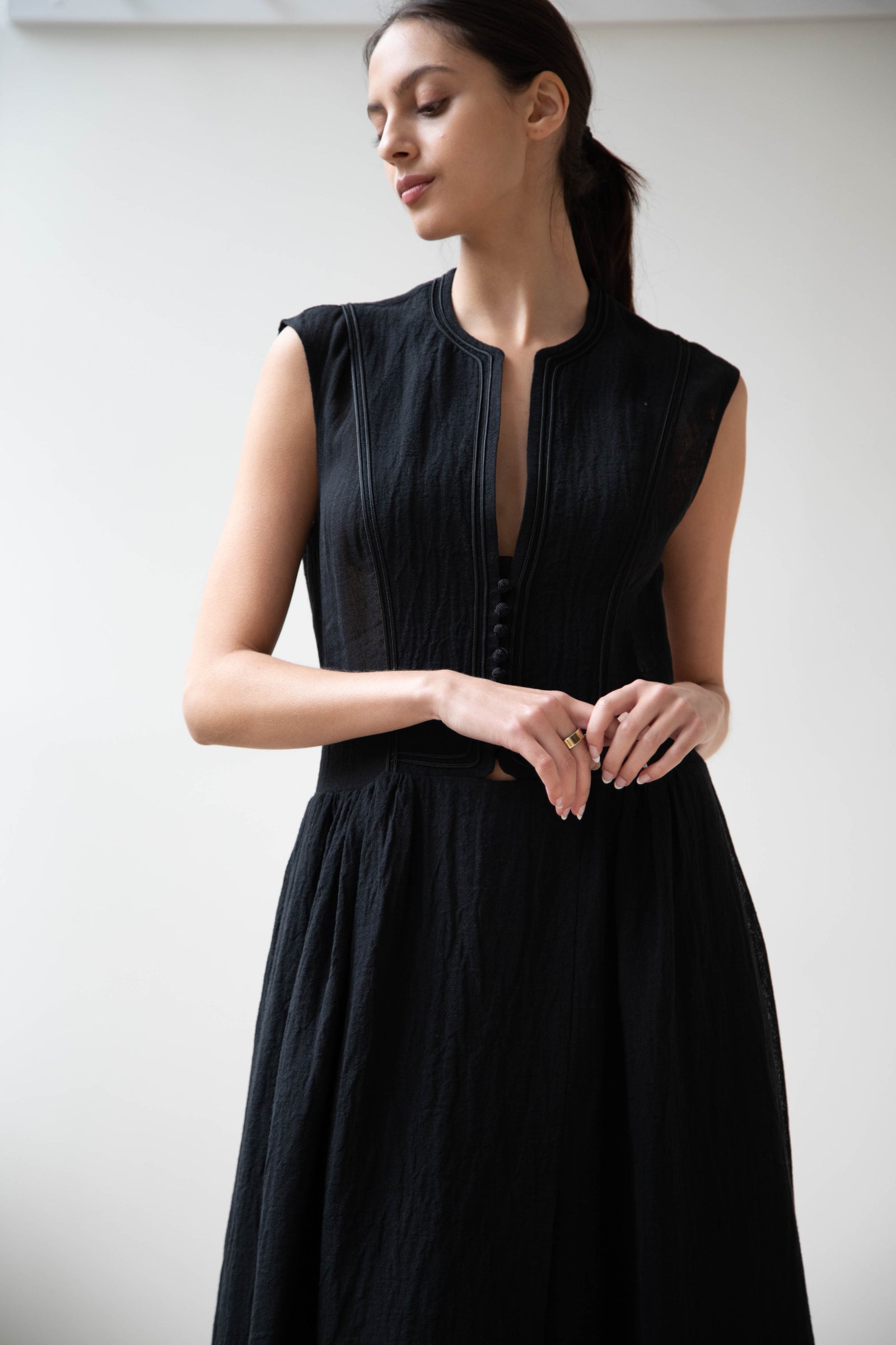 rennes — Zeus & Dione | Fermeli Dress in Black