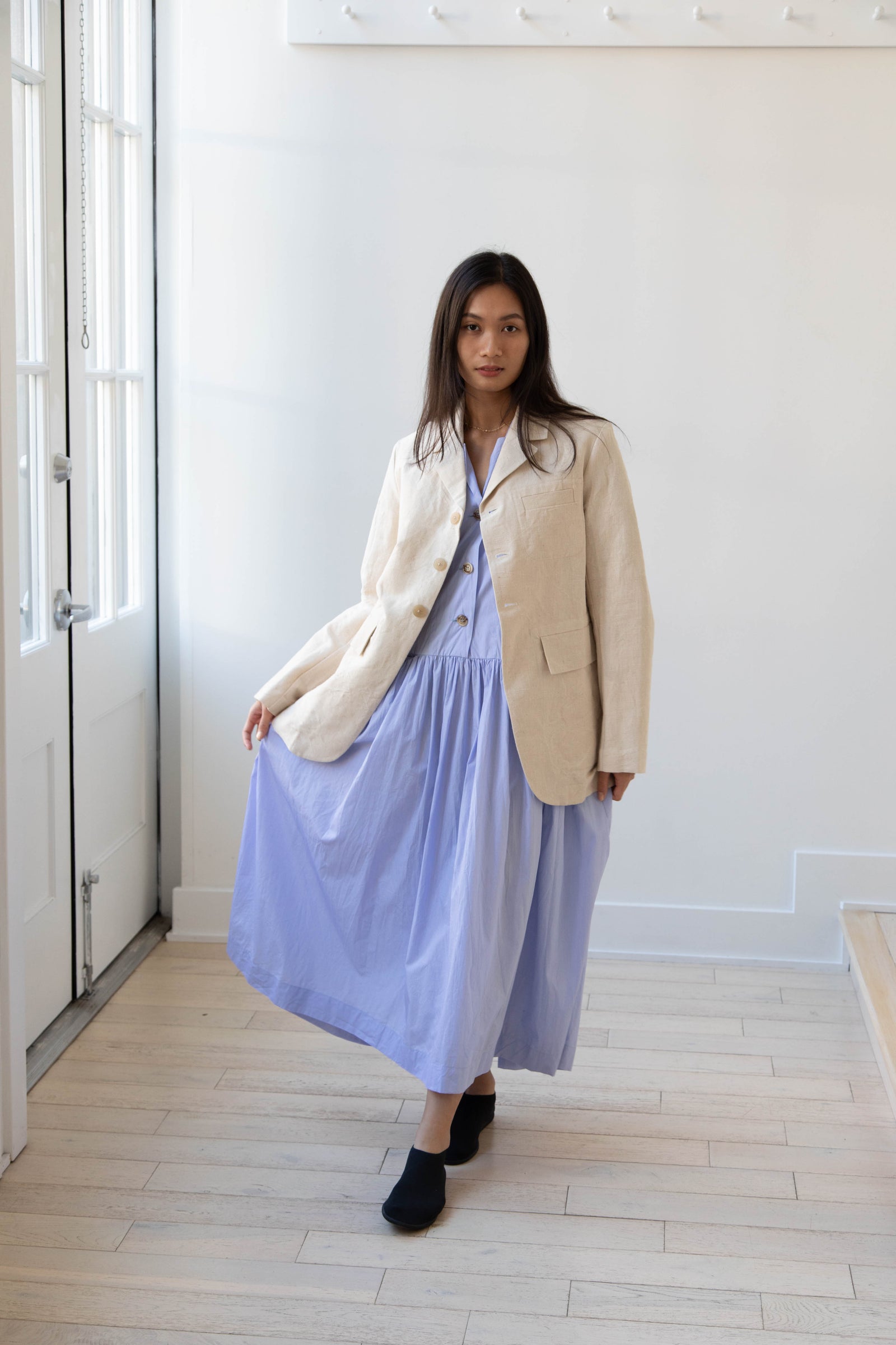 rennes — Wright & Doyle | Weavers Jacket in Biscuit Linen