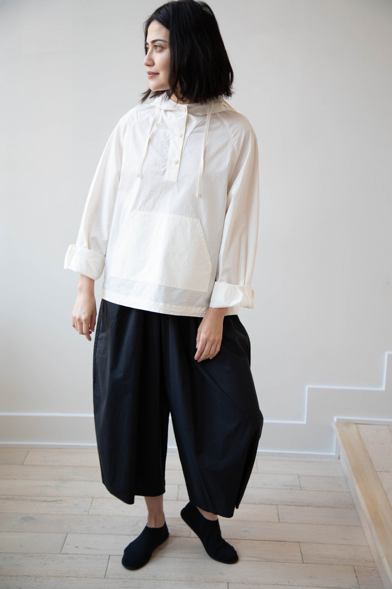 rennes — Nothing Written | Castle Hoodie in White Cotton