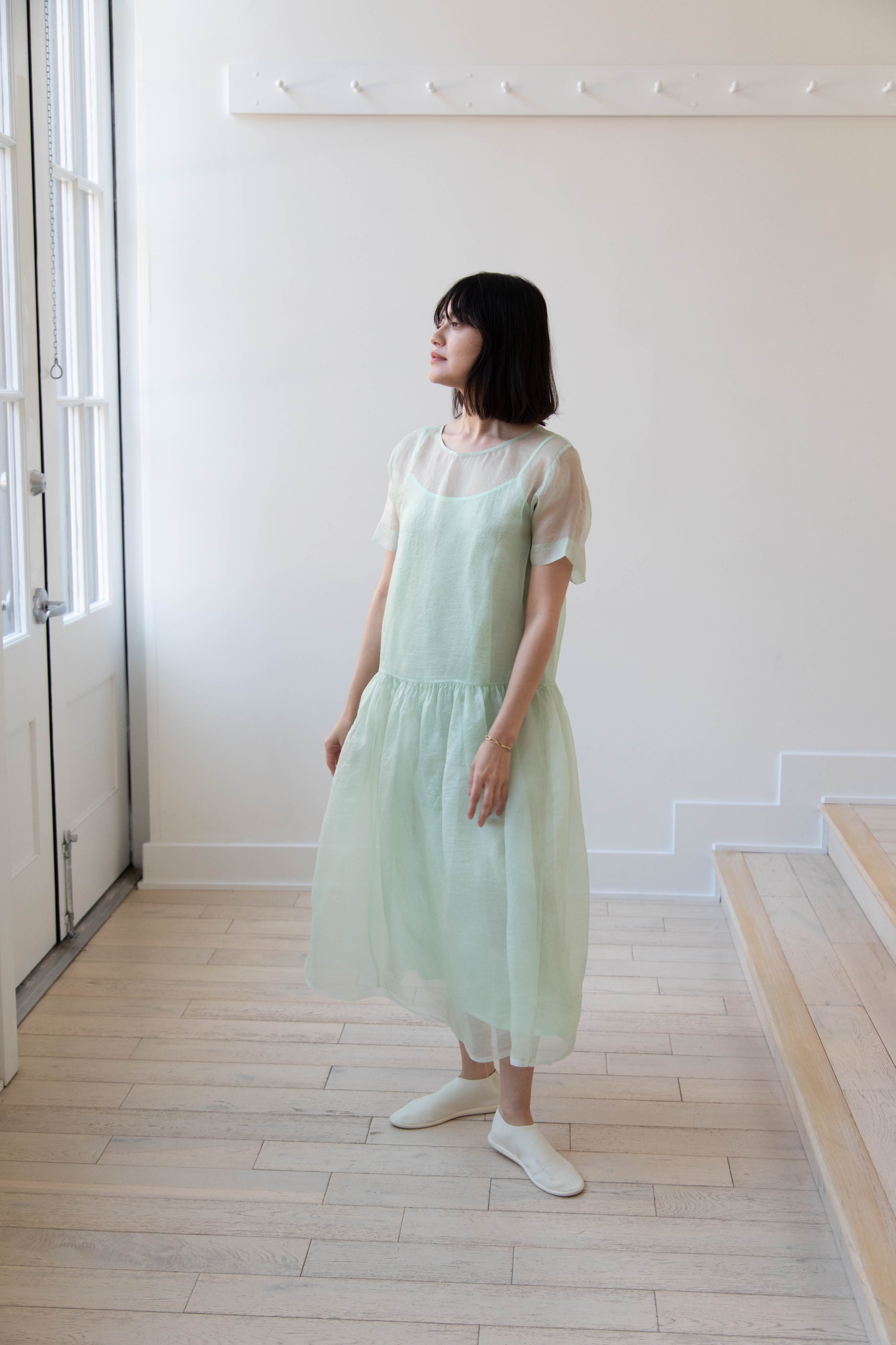 rennes — RB by Runaway Bicycle | Silk Organza Coco Dress in Mint