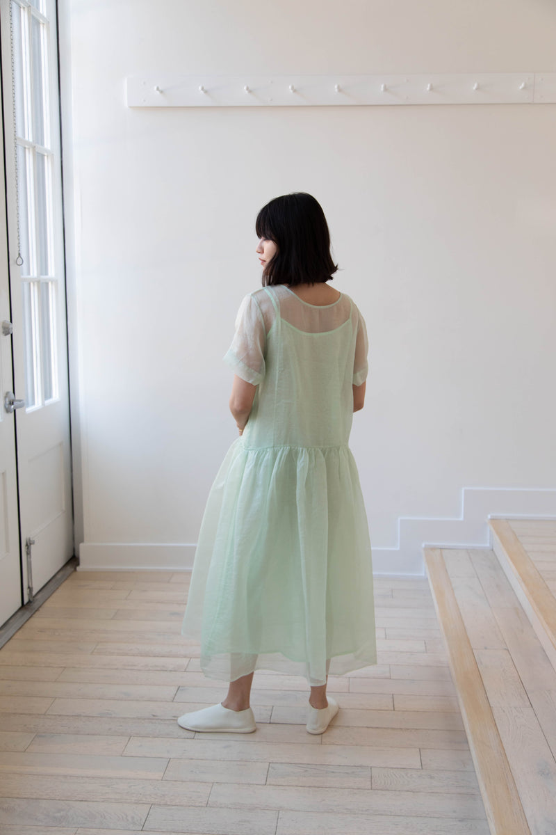 rennes — RB by Runaway Bicycle | Silk Organza Coco Dress in Mint