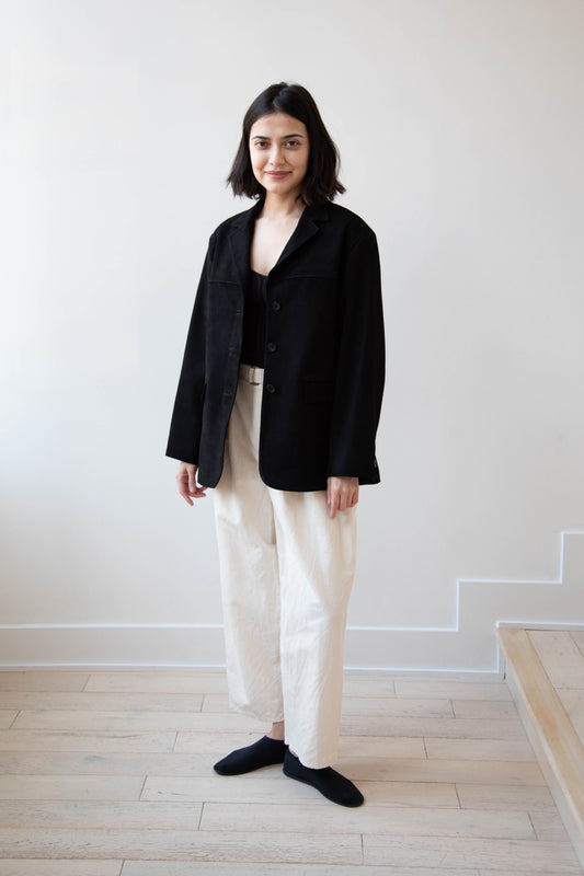 rennes — Nothing Written | Norman Leather Jacket in Black