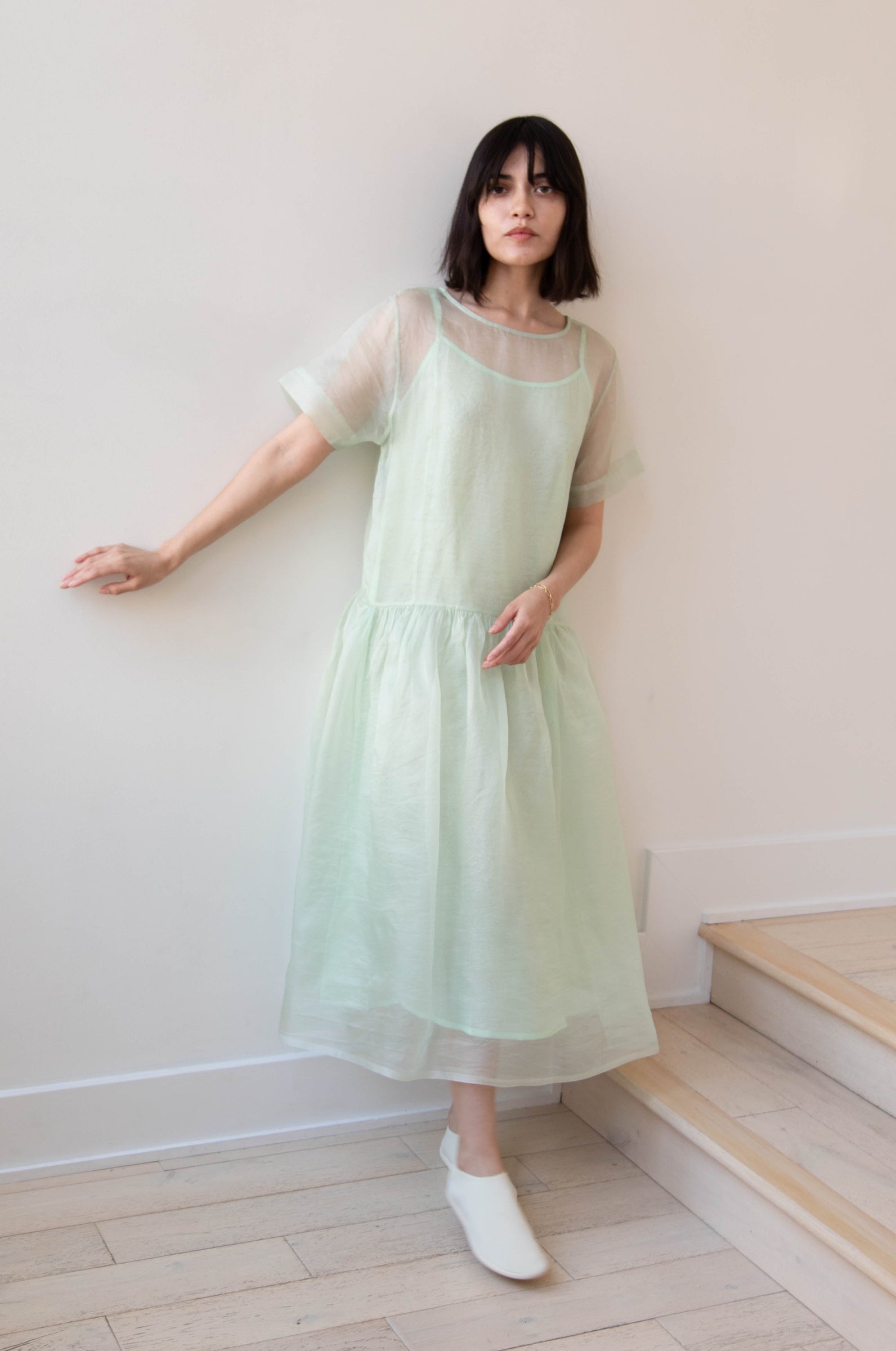 rennes — RB by Runaway Bicycle | Silk Organza Coco Dress in Mint
