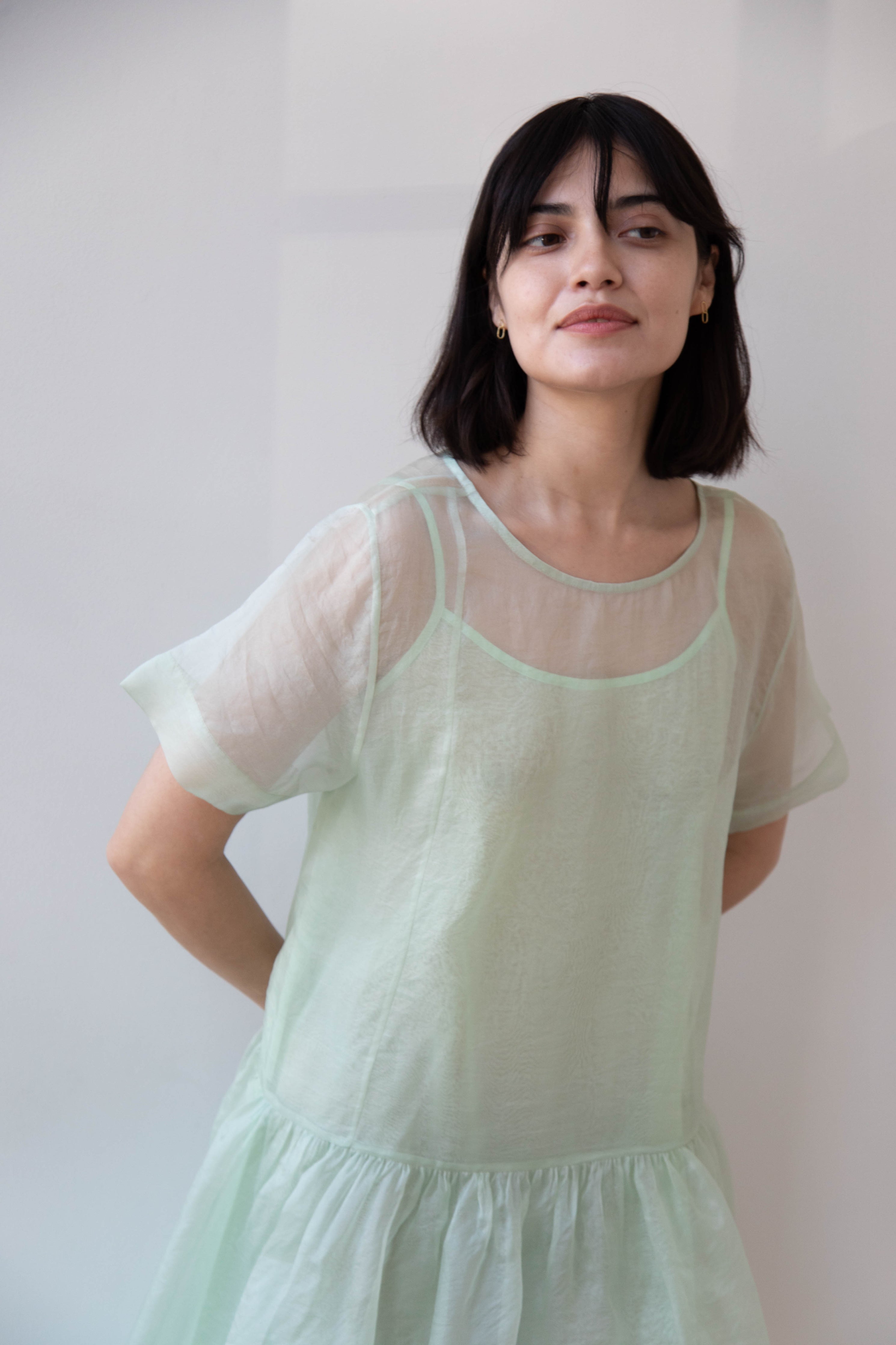 rennes — RB by Runaway Bicycle | Silk Organza Coco Dress in Mint