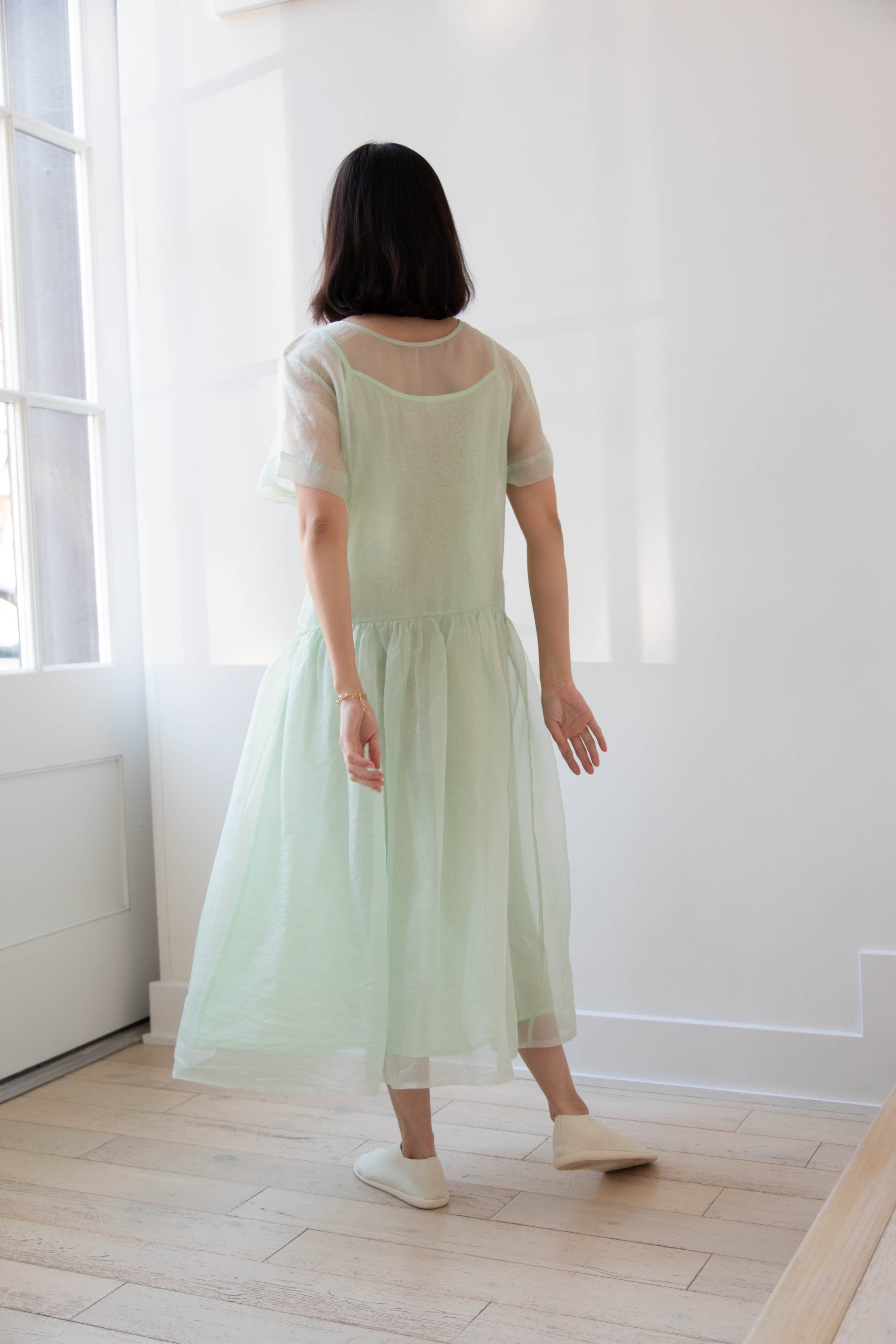 rennes — RB by Runaway Bicycle | Silk Organza Coco Dress in Mint