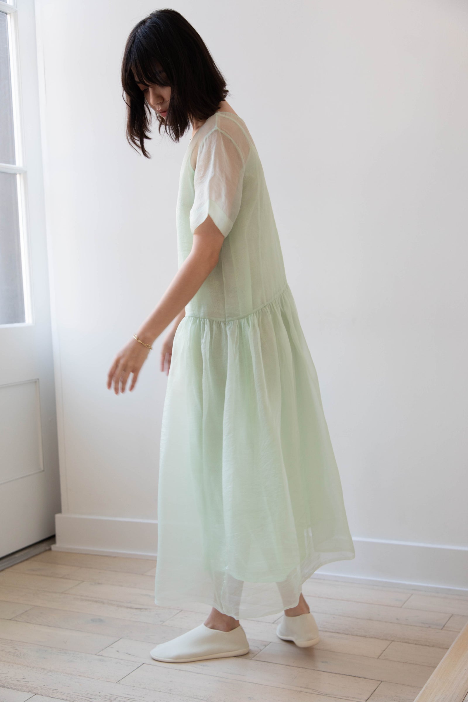 rennes — RB by Runaway Bicycle | Silk Organza Coco Dress in Mint