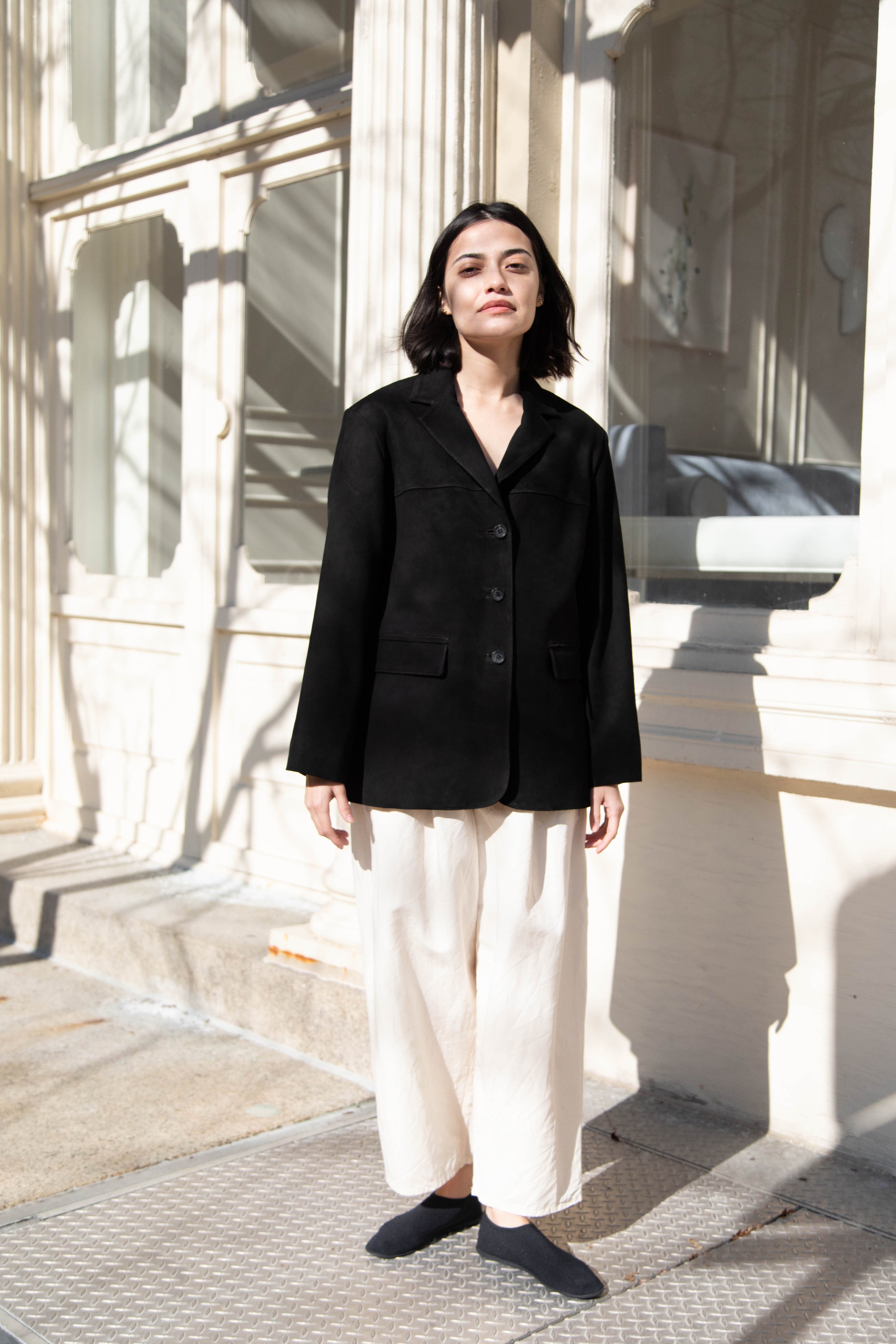 rennes — Nothing Written | Norman Leather Jacket in Black