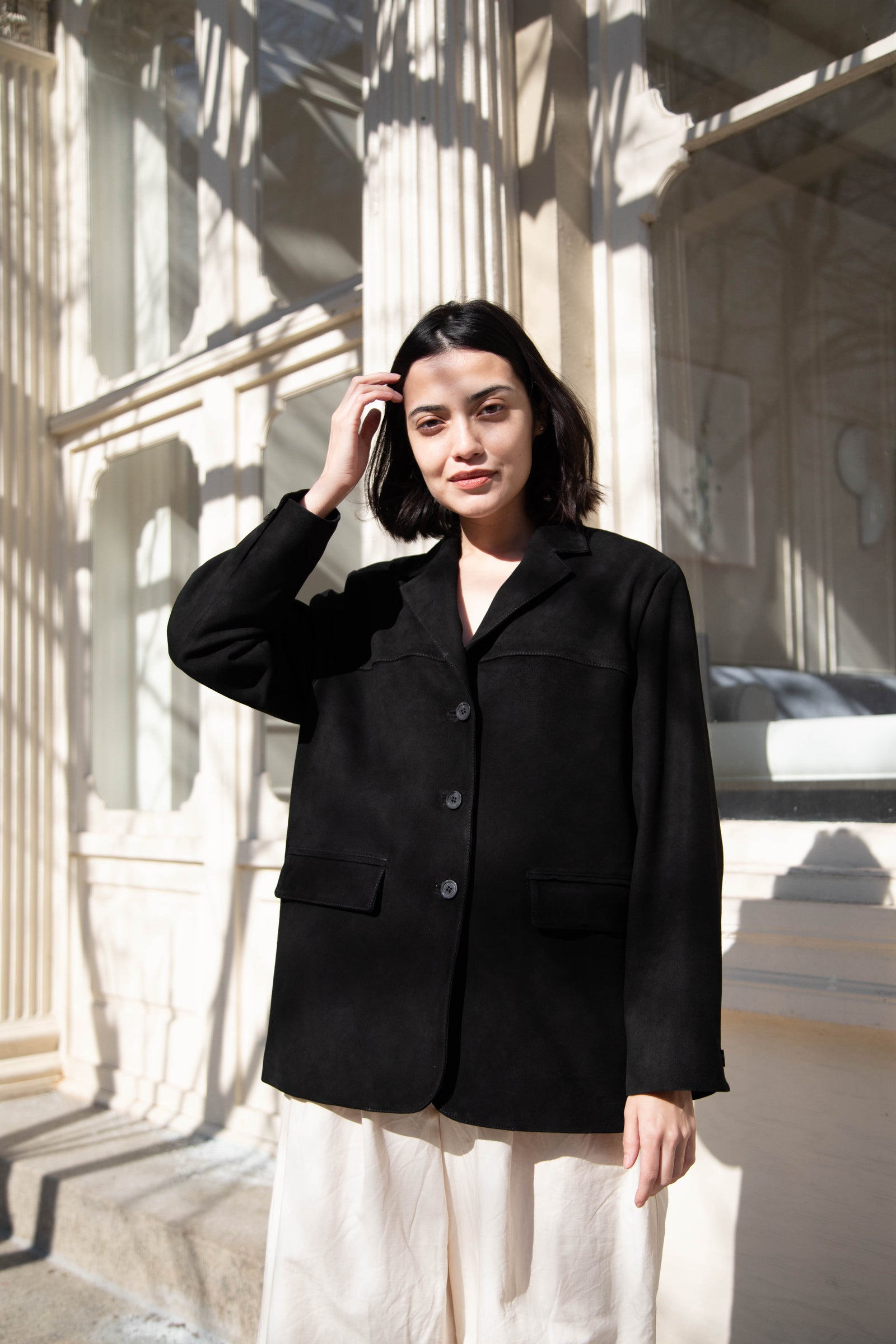 rennes — Nothing Written | Norman Leather Jacket in Black