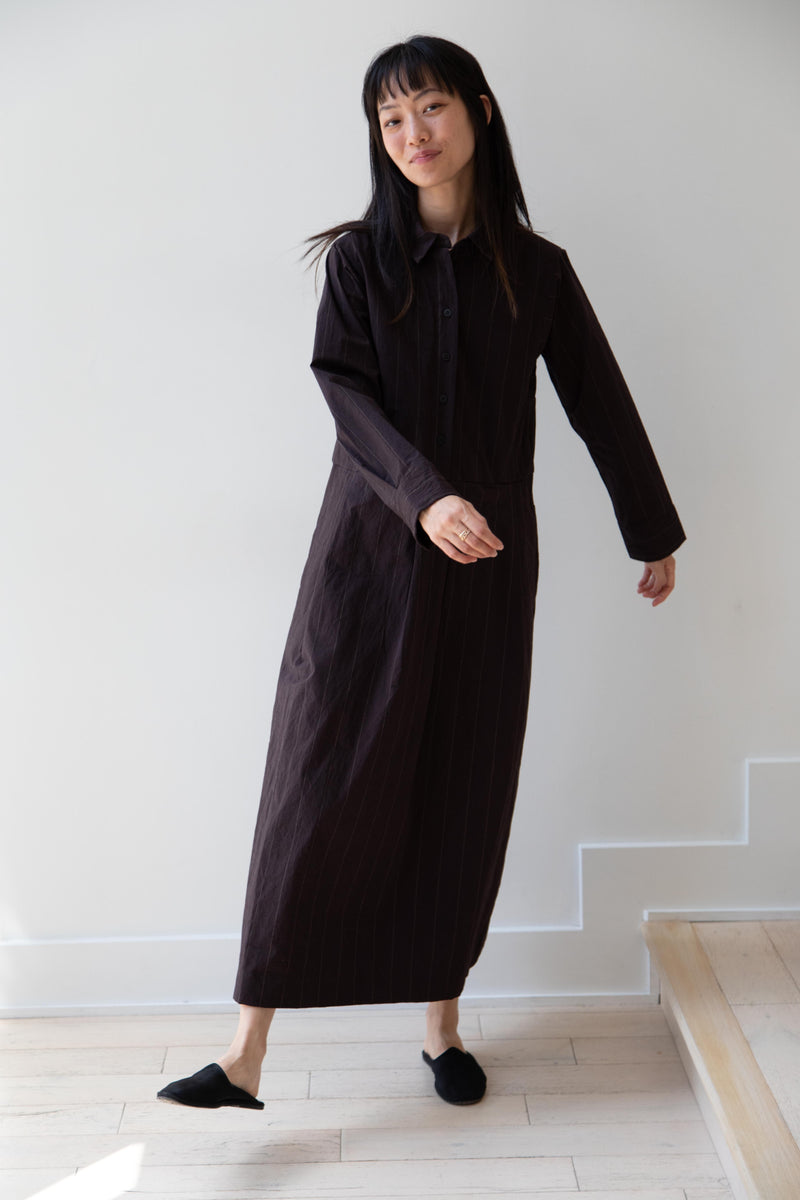 rennes — Bergfabel | Wedding Dress in Eggplant Stripe