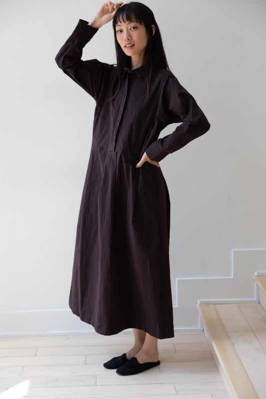 rennes — Bergfabel | Wedding Dress in Eggplant Stripe