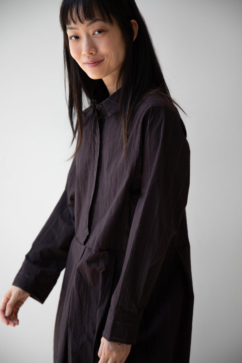 rennes — Bergfabel | Wedding Dress in Eggplant Stripe
