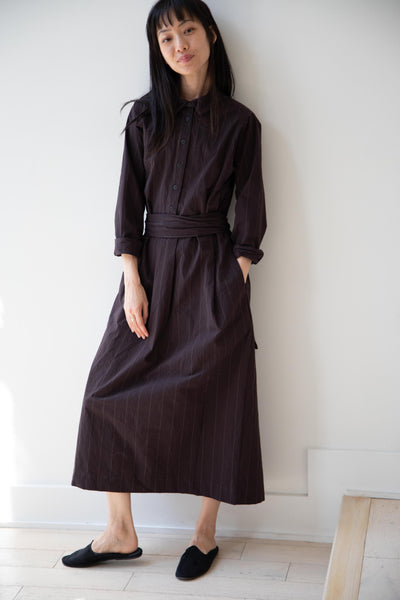 rennes — Bergfabel | Wedding Dress in Eggplant Stripe