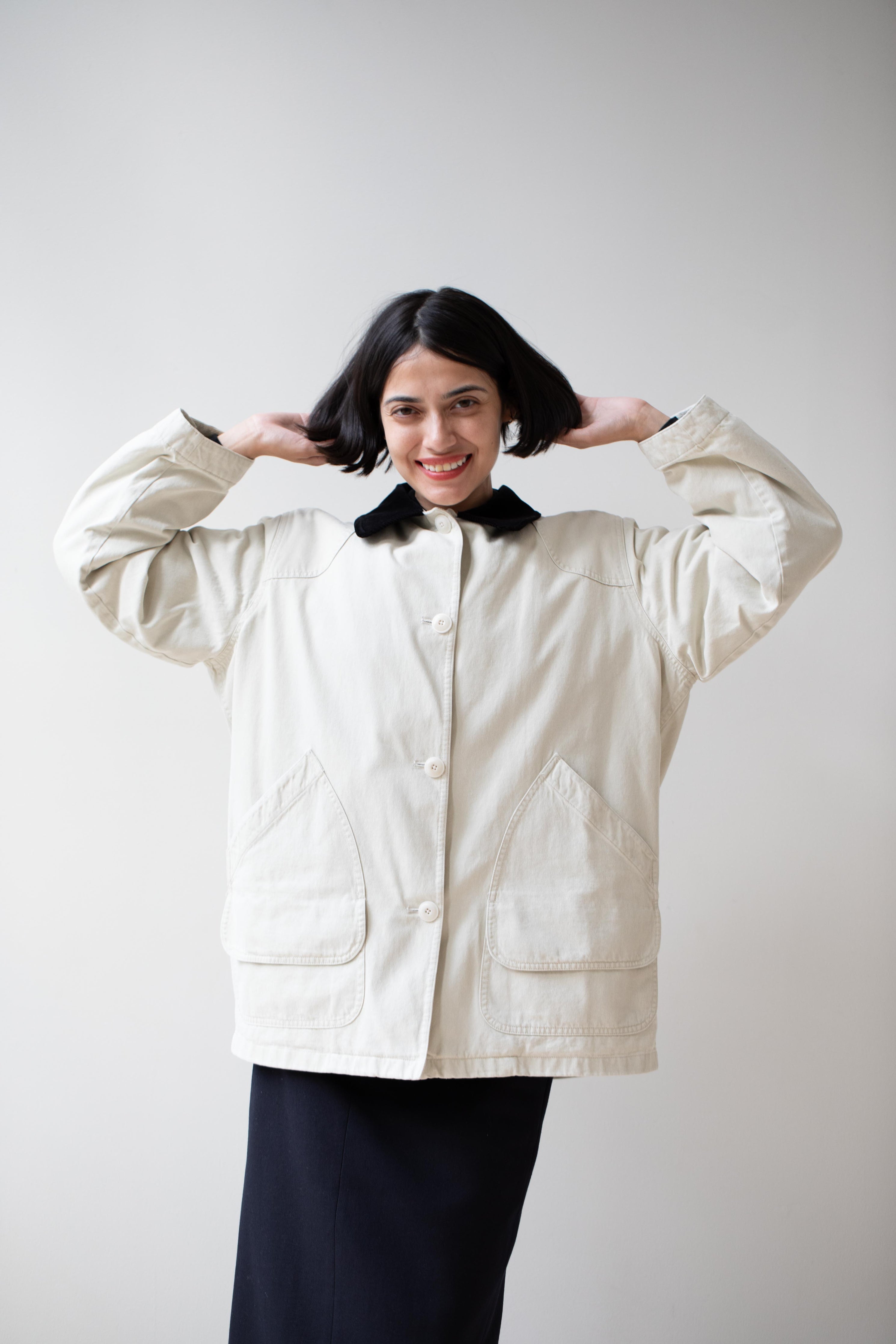 rennes — Nothing Written | Oversized Work Jacket In Ivory