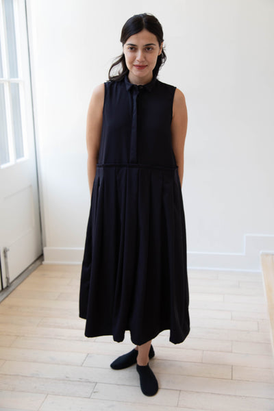 rennes — Bergfabel | Katherine Dress in Navy Wool