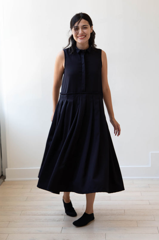 rennes — Bergfabel | Katherine Dress in Navy Wool