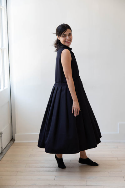 rennes — Bergfabel | Katherine Dress in Navy Wool