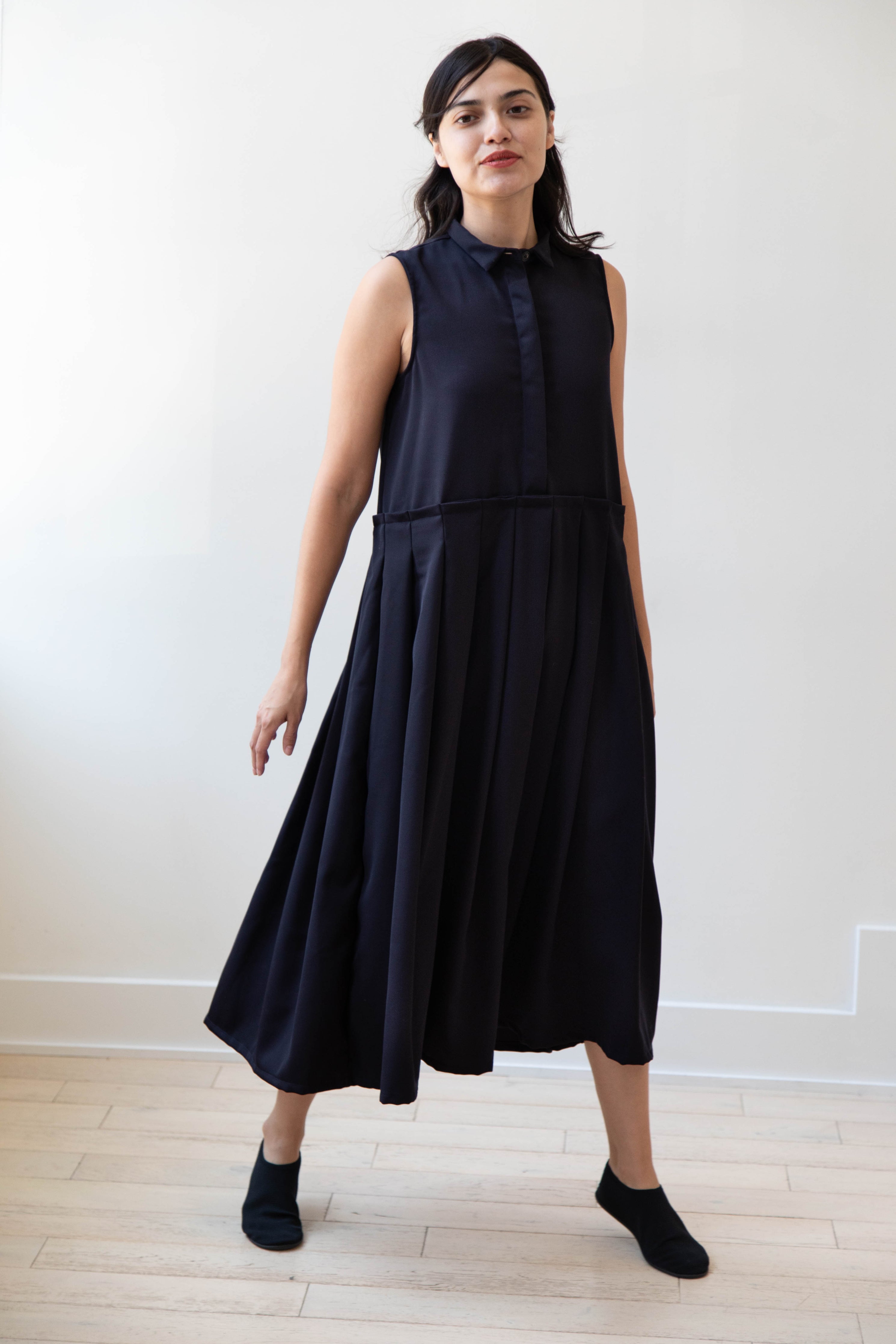 rennes — Bergfabel | Katherine Dress in Navy Wool