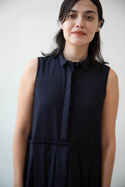 rennes — Bergfabel | Katherine Dress in Navy Wool