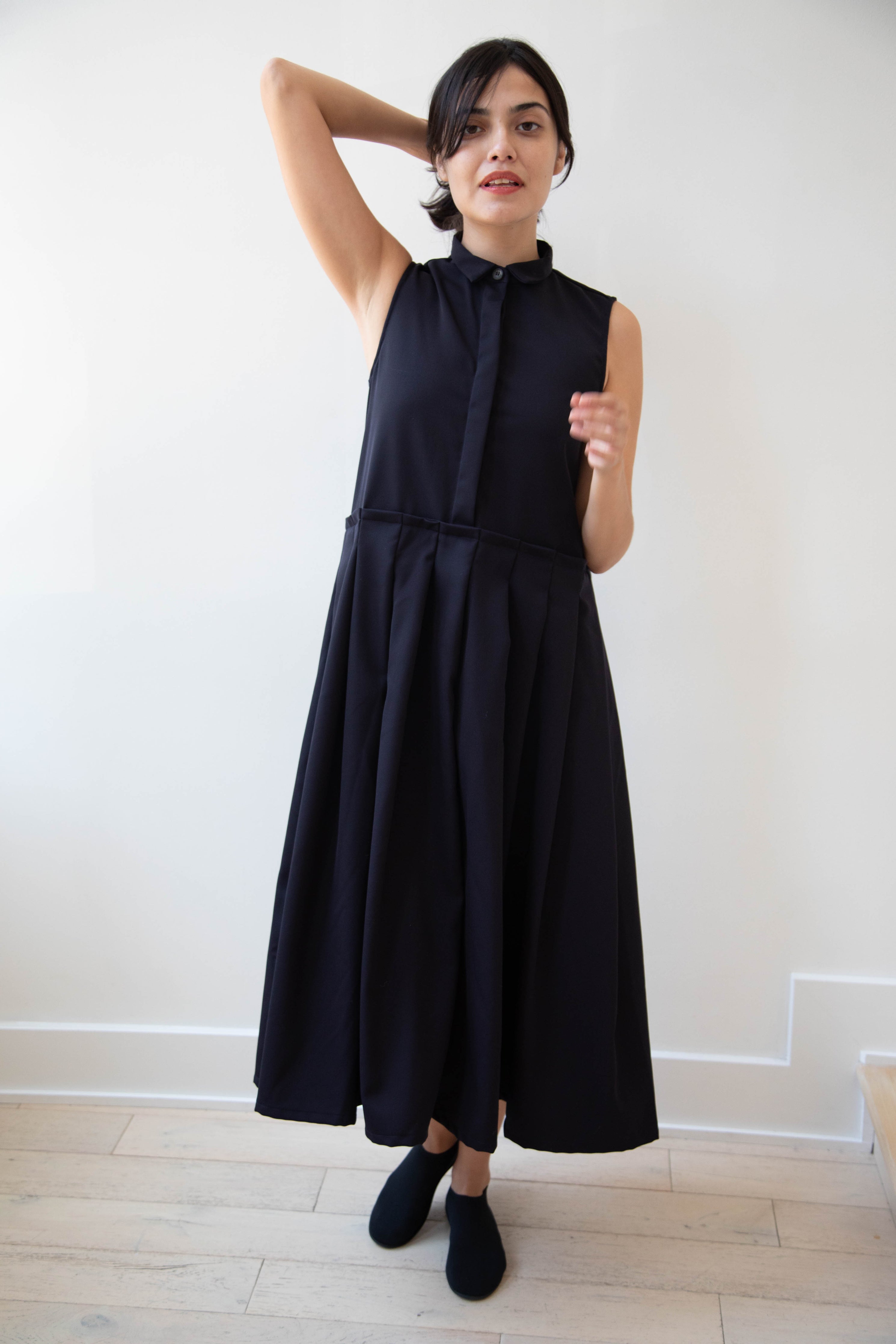 rennes — Bergfabel | Katherine Dress in Navy Wool