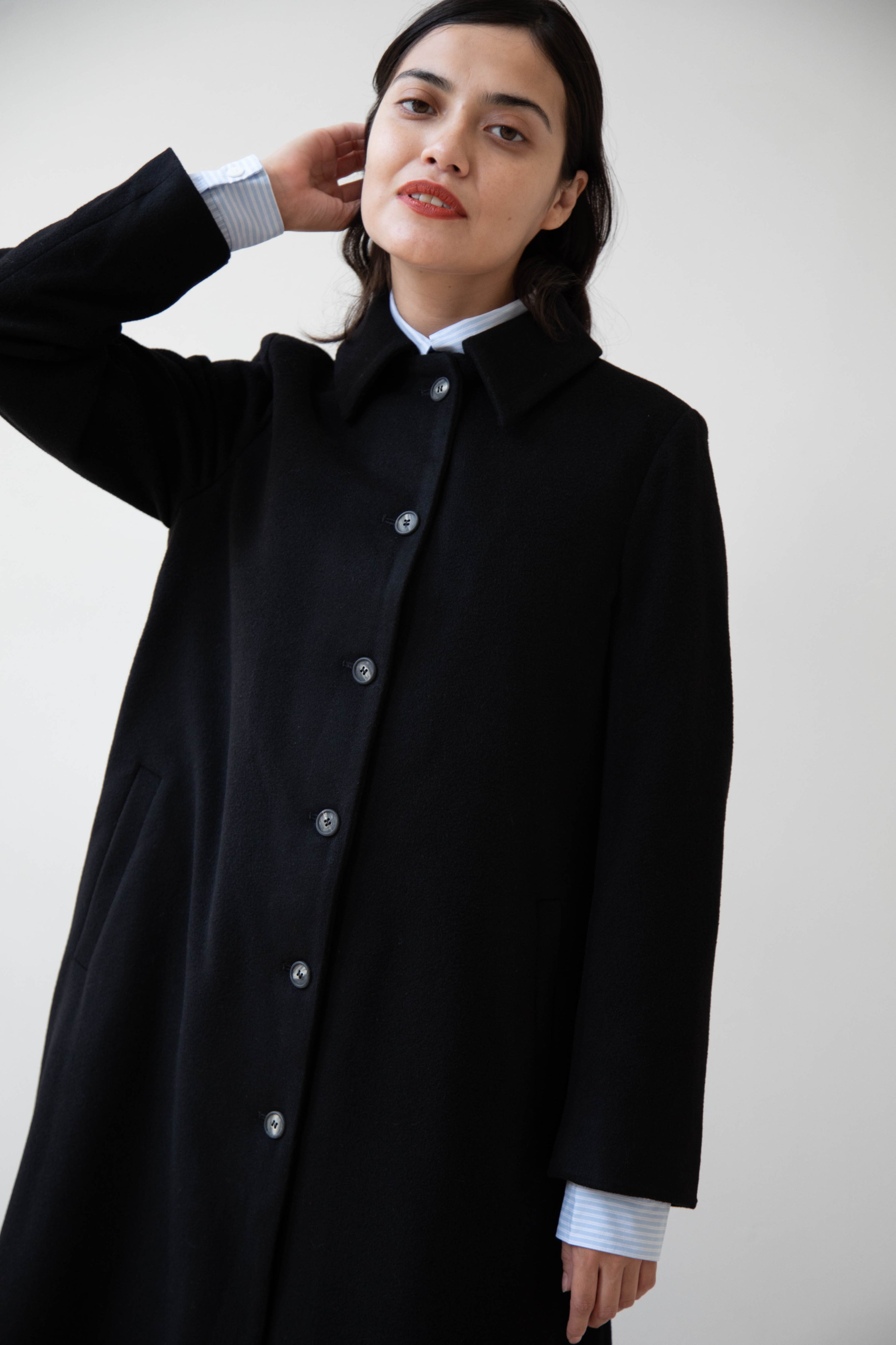 rennes — Bergfabel | Maria Coat in Black Cashmere