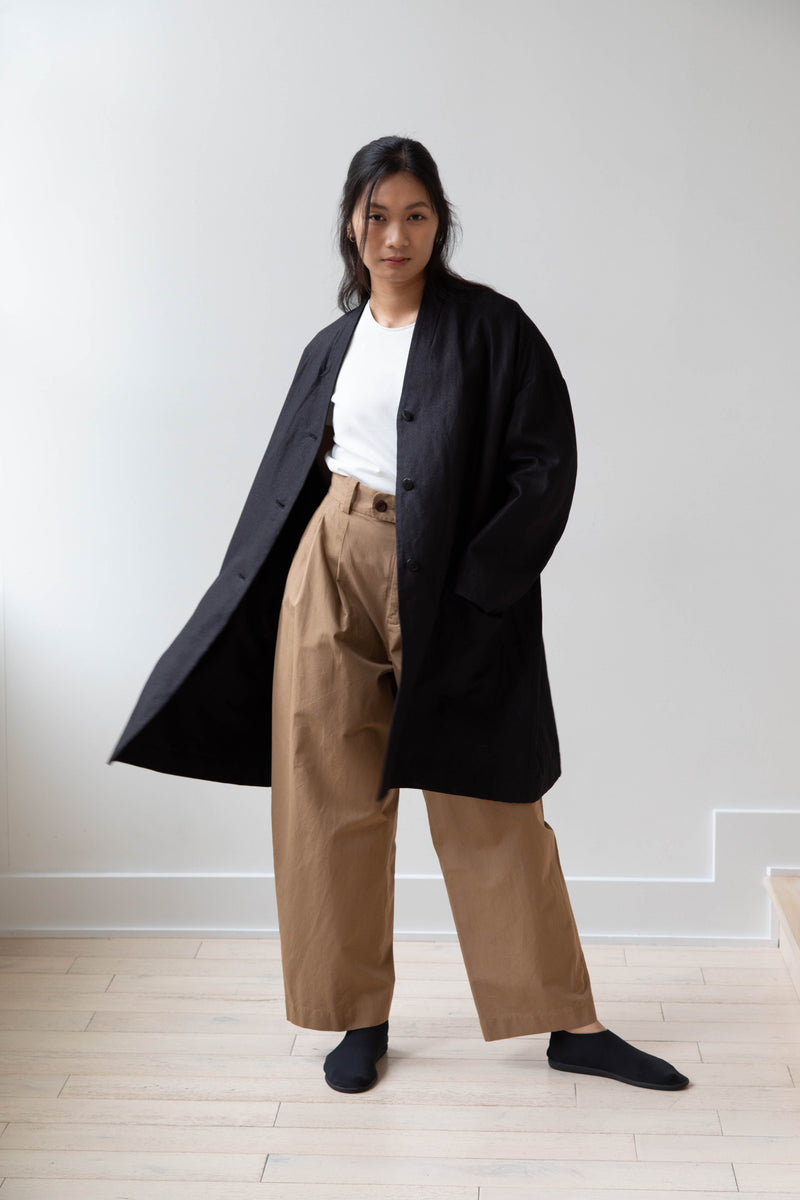 rennes — Arts & Science | Robe Cardigan Jacket in Vintage Black Washi