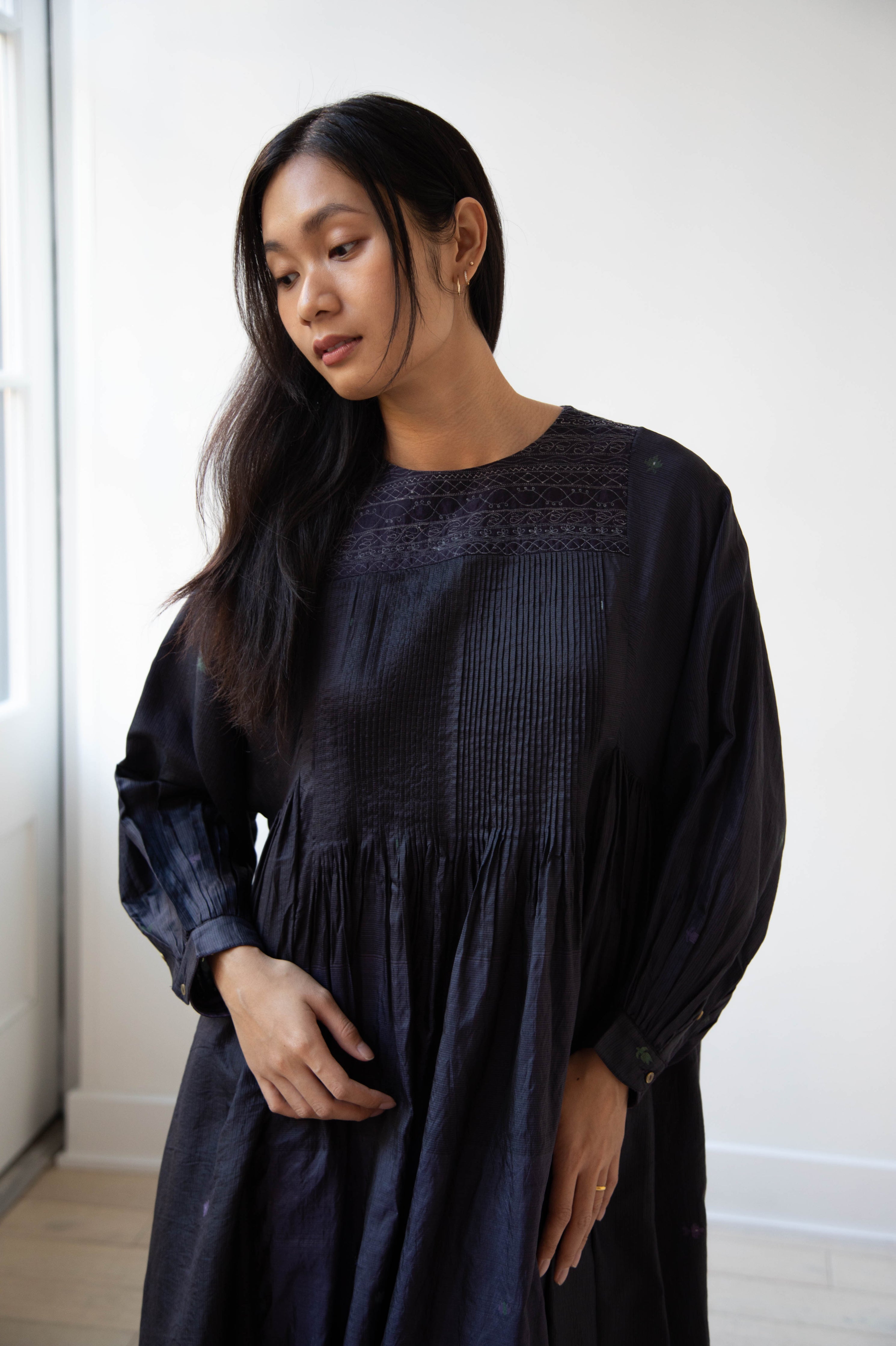 rennes — Maku | Jupiter Dress in Silk Jamdani