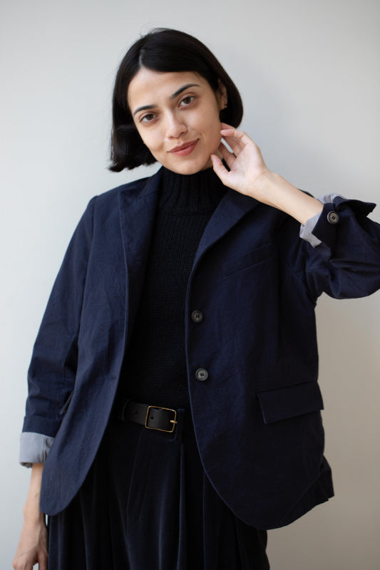 rennes — Bergfabel | Tyrol Jacket in Navy Cotton