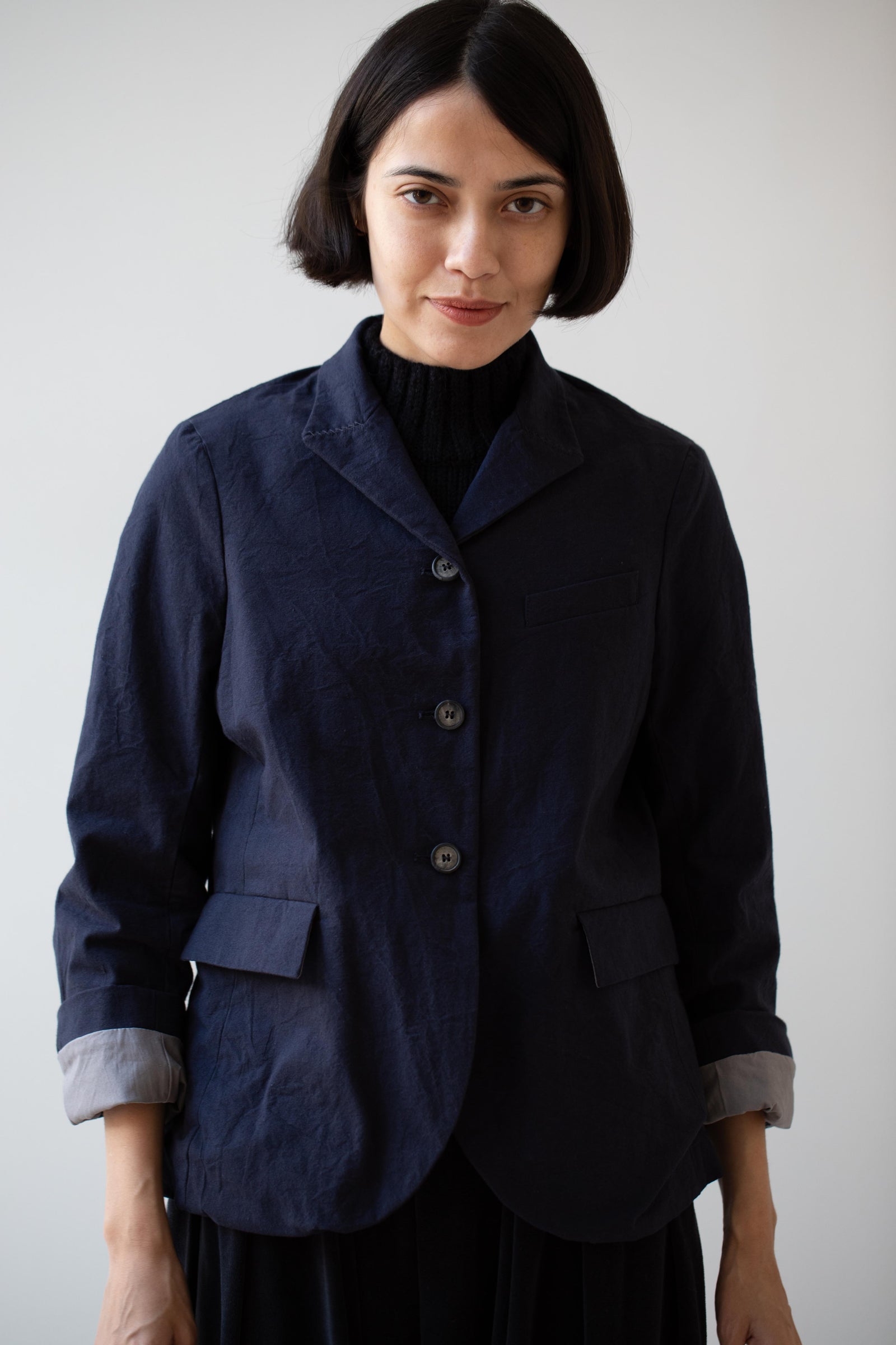 rennes — Bergfabel | Tyrol Jacket in Navy Cotton