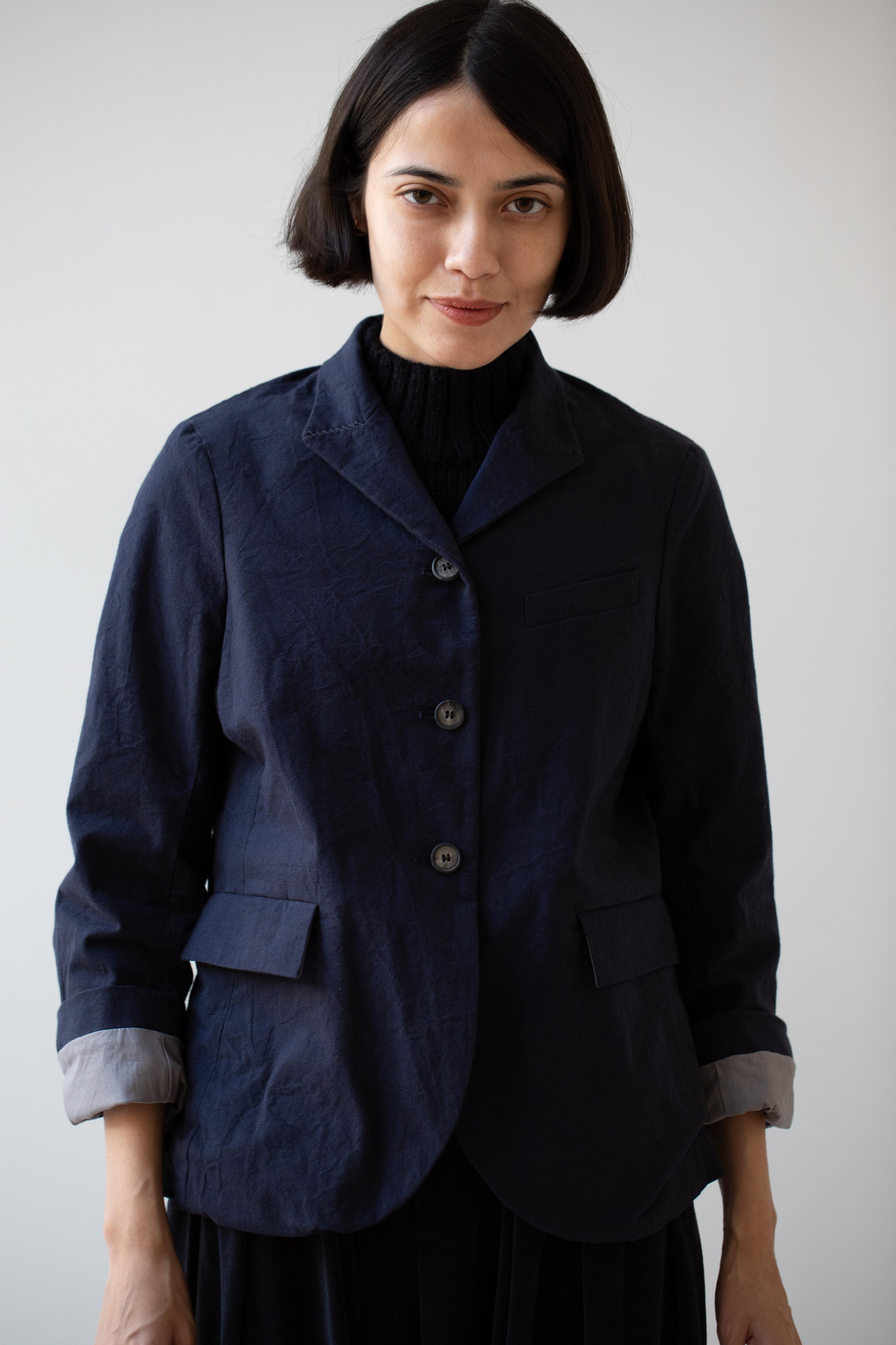 rennes — Bergfabel | Tyrol Jacket in Navy Cotton