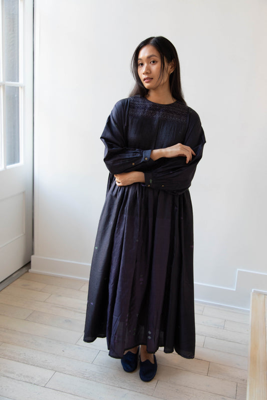 rennes — Maku | Jupiter Dress in Silk Jamdani